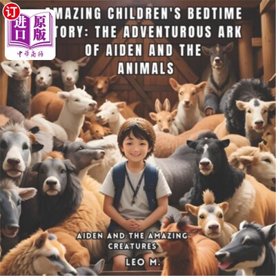 海外直订Amazing Children's Bedtime Story: The Adventurous Ark of Aiden and the Animals:  神奇的儿童睡前故事：冒险的