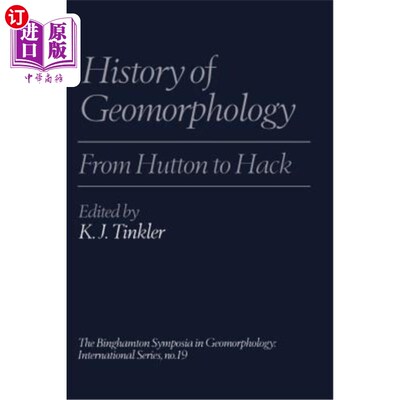海外直订History of Geomorphology: From Hutton to Hack 地貌学史：从赫顿到哈克