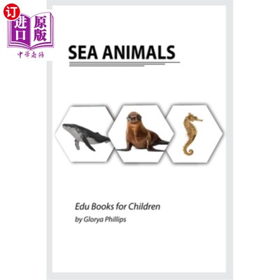 海外直订Sea Animals: Montessori real Sea Animals book, bits of intelligence for baby and 海洋动物:蒙特梭利真正的海