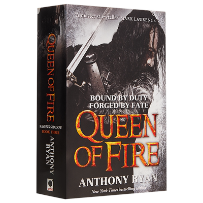 现货 渡鸦之影Ⅲ 英文原版 Queen of Fire Book 3 of Ravens Shadow 奇幻小说 安东尼 瑞恩 Anthony Ryan【中商原版】