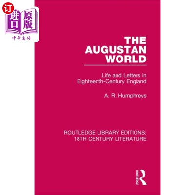 海外直订Augustan World 奥古斯都的世界