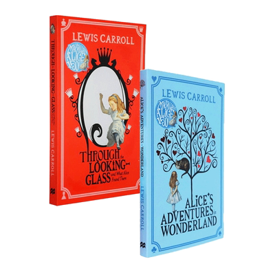 爱丽丝梦游仙境儿童小说2册 英文原版 Alice’s Adventures 镜中奇缘【中商原版】