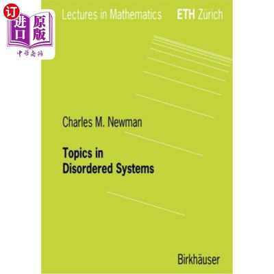 海外直订Topics in Disordered Systems 无序系统中的话题