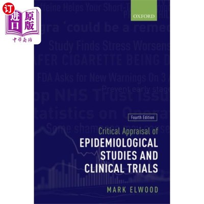 海外直订医药图书Critical Appraisal of Epidemiological Studies and Clinical Trials 流行病学研究和临床试验的关键评估