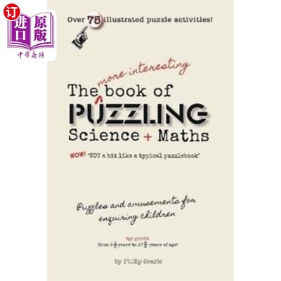 海外直订More Interesting Book of Puzzling Science + Maths 更有趣的谜题科学+数学书