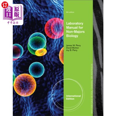 海外直订Laboratory Manual for Non-Majors Biology, International Edition 非专业生物学实验手册，国际版