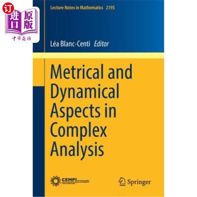 海外直订Metrical and Dynamical Aspects in Complex Analysis 复分析中的度量和动力学方面