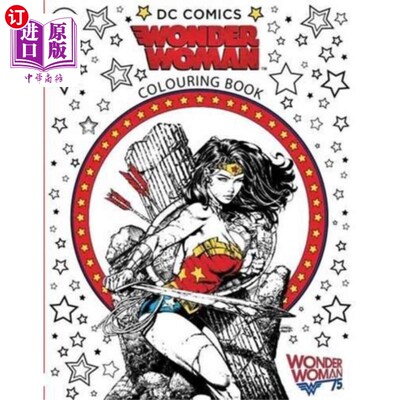 海外直订Wonder Woman Colouring Book 神奇女侠着色书