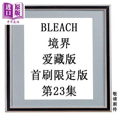 预售 漫画 BLEACH 境界 爱藏版 首刷限定版 第23集 久保帯人 台版漫画书 东立出版【中商原版】