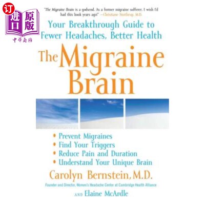 海外直订医药图书The Migraine Brain: Your Breakthrough Guide to Fewer Headaches, Better Health 偏头痛的大脑：减少头