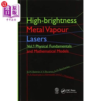 海外直订High-brightness Metal Vapour Lasers 高亮度金属蒸汽激光器