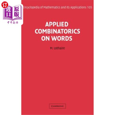 海外直订Applied Combinatorics on Words 词的应用组合学