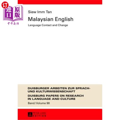 海外直订Malaysian English: Language Contact and Change 马来西亚英语:语言接触与变化