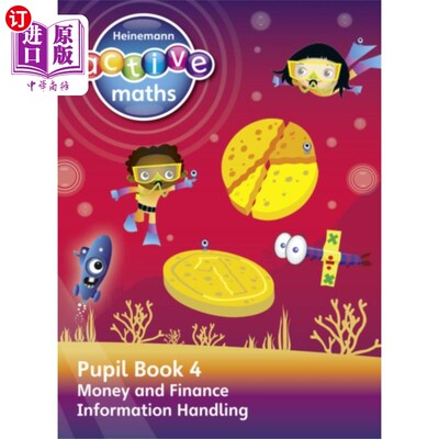 海外直订Heinemann Active Maths - Second Level - Beyond N... 海涅曼活跃数学-第二阶段-超越数字-小学生书4 -金钱，金融