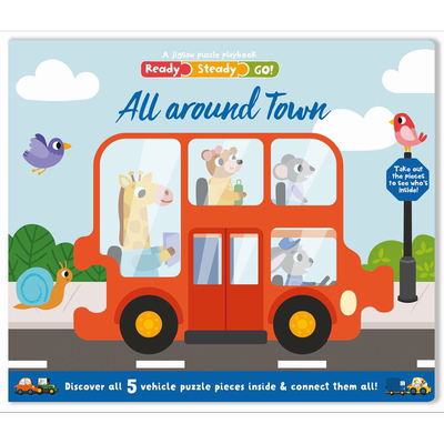 拼图书：在城市里原版纸板书