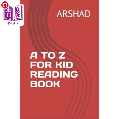 海外直订A to Z for Kid Reading Book A到Z儿童读物