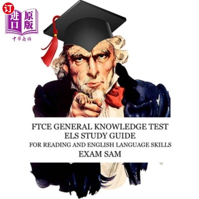 海外直订FTCE General Knowledge Test ELS Study Guide: 575 GKT Reading and English Languag FTCE普通知识考试
