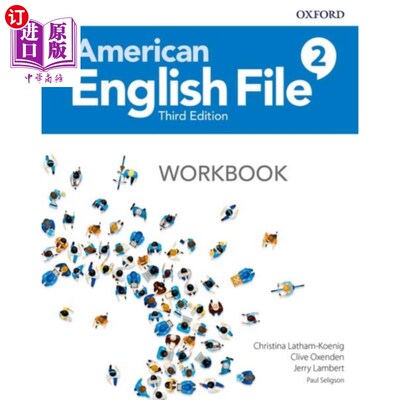 海外直订American English File: Level 2: Workbook 美国英语档案:第2级:工作簿