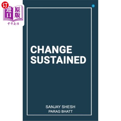 海外直订Change Sustained 持续的变化