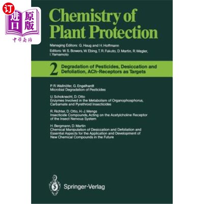 海外直订Degradation of Pesticides, Desiccation and Defoliation, Ach-Receptors as Targets 农药降解、干燥和落叶，以乙