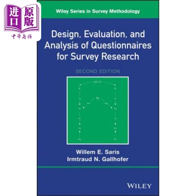 调查研究问卷的设计、评估与分析 Design, Evaluation, And Analysis Of Questionnaires For Survey Research  英文原版 中?