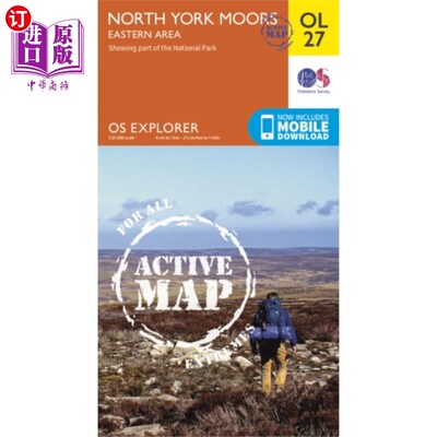 海外直订North York Moors - Eastern Area 北约克荒原-东部地区