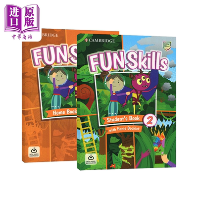 Fun Skills 剑桥少儿英语 funskills 2级 剑桥yle考试二级备考教材 课本+练习册 剑桥国际少儿英语考试教材备考书【中商原版?