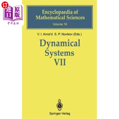 海外直订Dynamical Systems VII: Integrable Systems Nonholonomic Dynamical Systems 动力系统VII：可积系统非完整动力系