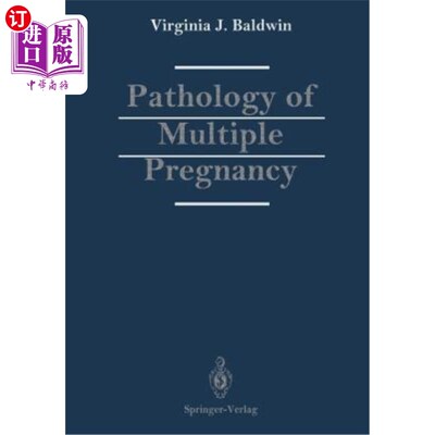 海外直订医药图书Pathology of Multiple Pregnancy 多胎妊娠病理学