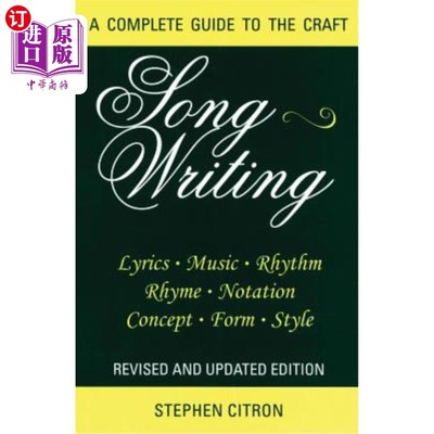 海外直订Songwriting 歌曲创作：一个完整的工艺指南