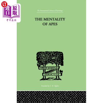海外直订Mentality of Apes 猿的心理