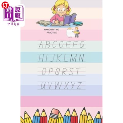 海外直订Letter tracing book for preschoolers: A fun book to practice writing for kids ag 学龄前儿童书信追踪本：一本