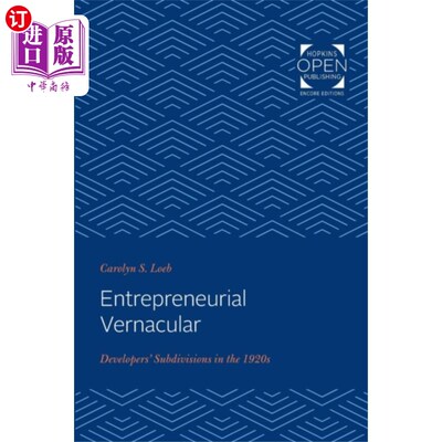 海外直订Entrepreneurial Vernacular 企业家的方言