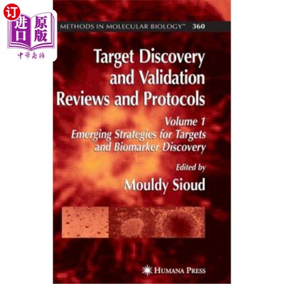 海外直订医药图书Target Discovery and Validation Reviews and Protocols: Emerging Strategies for T 靶标发现和验证综述