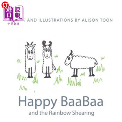 海外直订Happy BaaBaa and the Rainbow Shearing 巴巴快乐，剪彩虹羊毛快乐