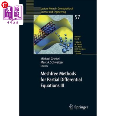 海外直订Meshfree Methods for Partial Differential Equations III 偏微分方程的无网格方法III