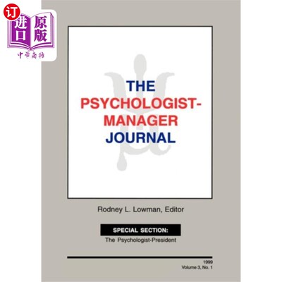 海外直订Psychologist-Manager Journal Psychologist-Manager杂志