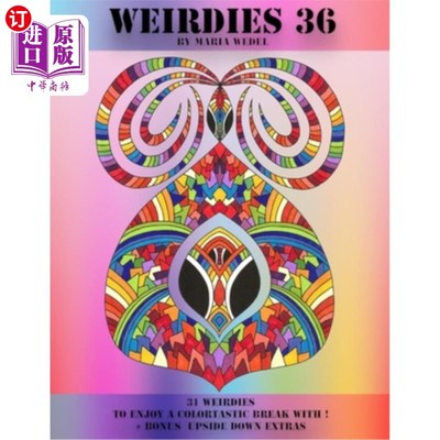 海外直订Weirdies 36: Color A Weirdie A Day ! 魏迪36：每天给魏迪涂上颜色！