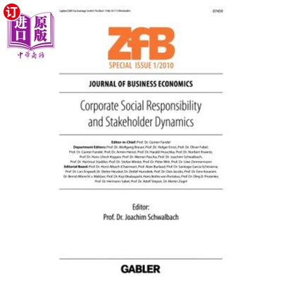 海外直订Corporate Social Responsibility and Stakeholder Dynamics 企业社会责任与利益相关者动态