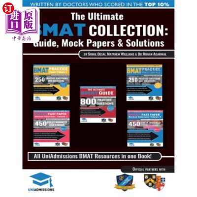 海外直订The Ultimate BMAT Collection: 5 Books In One, Over 2500 Practice Questions & Sol 终极BMAT系列：5本书合一，