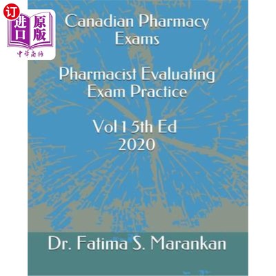 海外直订医药图书Canadian Pharmacy Exams - Pharmacist Evaluating Exam Practice Volume 1 5th Ed 20 加拿大药学考试-药