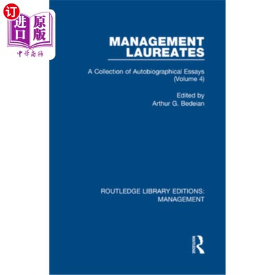 海外直订Management Laureates: A Collection of Autobiographical Essays (Volume 4) 管理获奖者：自传体散文集（第4卷）