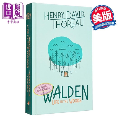 梭罗 瓦尔登湖 英文原版 Walden Life in the Woods Henry David Thoreau【中商原版】