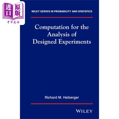 现货 设计实验分析的计算 Computation Analysis Designed Experiment 英文原版 Richard Heiberger 中商原版