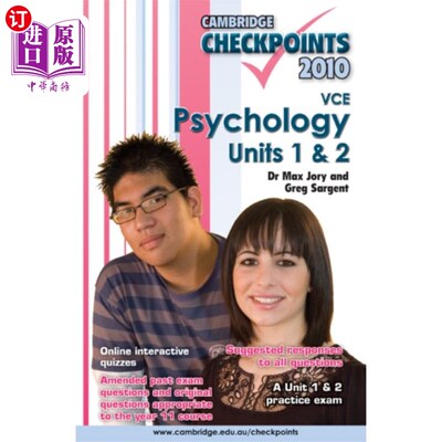 海外直订Cambridge Checkpoints VCE Psychology Units 1 and... 剑桥检查点VCE心理学1和2单元