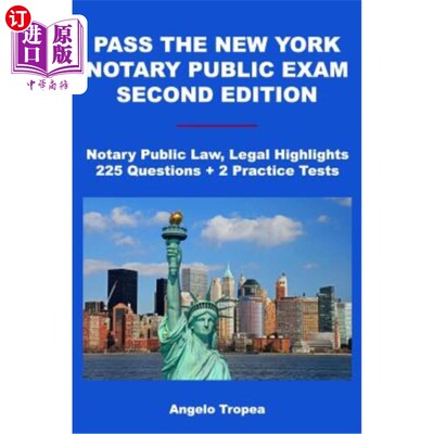 海外直订Pass the New York Notary Public Exam Second Edition 通过纽约公证员考试第二版
