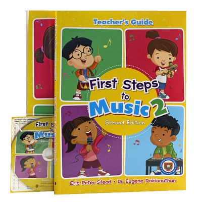 【新加坡儿童全面音乐能力标准教程系列教材】First Steps To Music Primary 2 Textbook & Teacher's Guide 2册套装配套电子