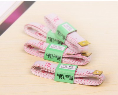 3条装 皮尺量衣尺软卷尺三围尺米尺量身尺裁衣布尺裁缝尺1.5米