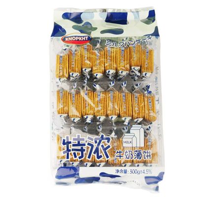 熊三岁KNOPKHT特鲜蔬菜饼干特浓牛奶薄饼独立小包装烤肉薄饼即食