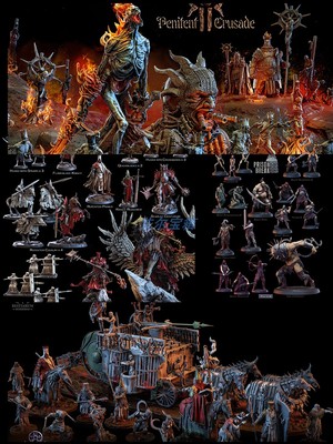 忏悔骑士团教团审判桌游棋子